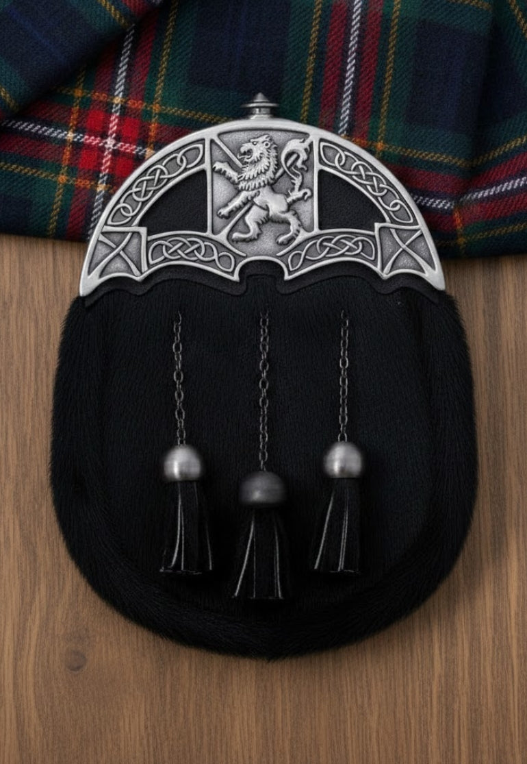 Highland Lion Crest Full Dress Fur Sporran – Fashion Kilt